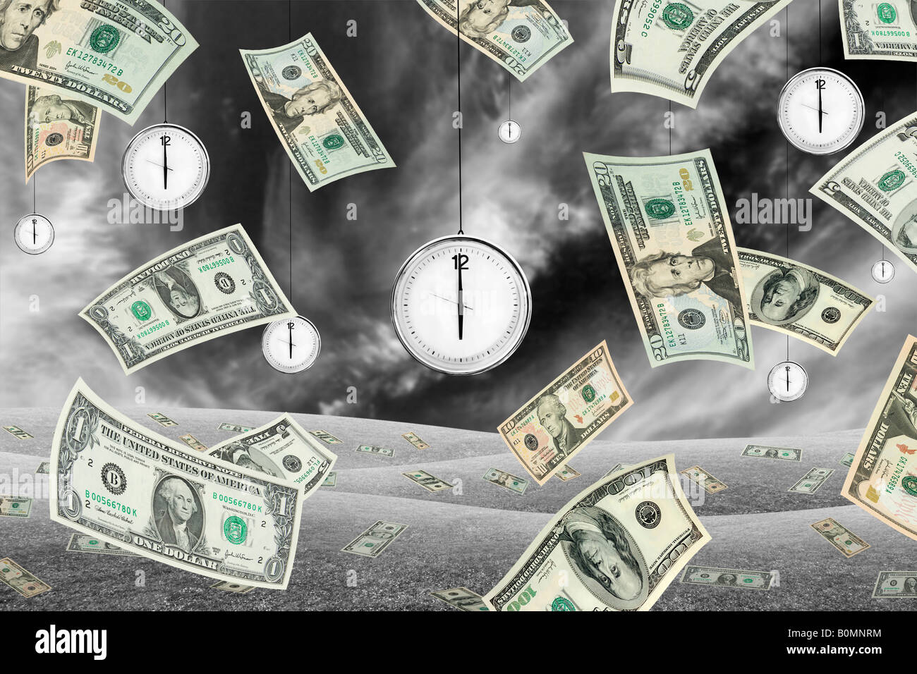 Falling Money Wallpaper