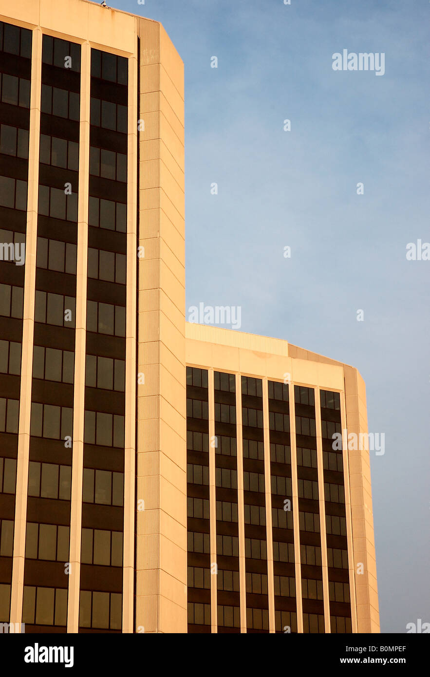 Twin Office Buildings Stock Photo - Alamy