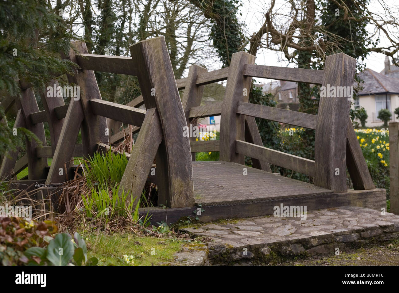 Ornamental wooden bridge hi-res stock photography and images - Alamy