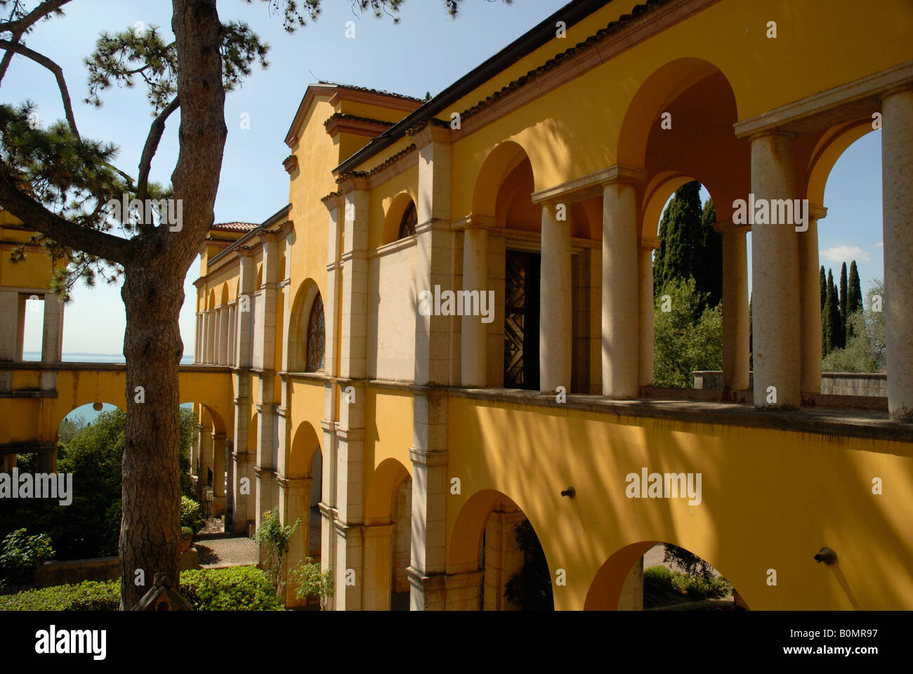 Il Vittoriale home of Gabriele D'Annunzio, poet, at Gardone Riviera on ...