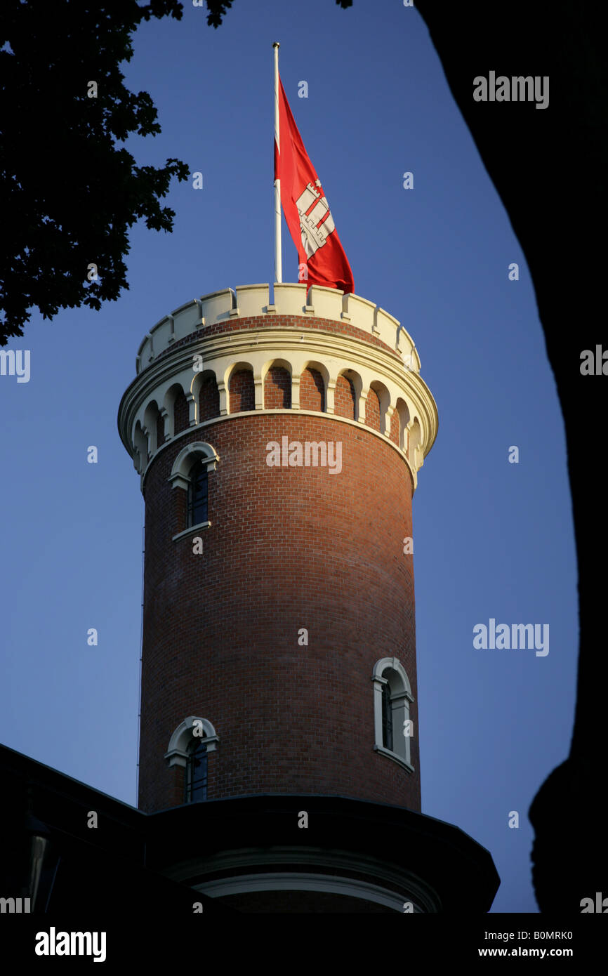 Tower of historic building on the Suellberg, now housing an exquisite ...