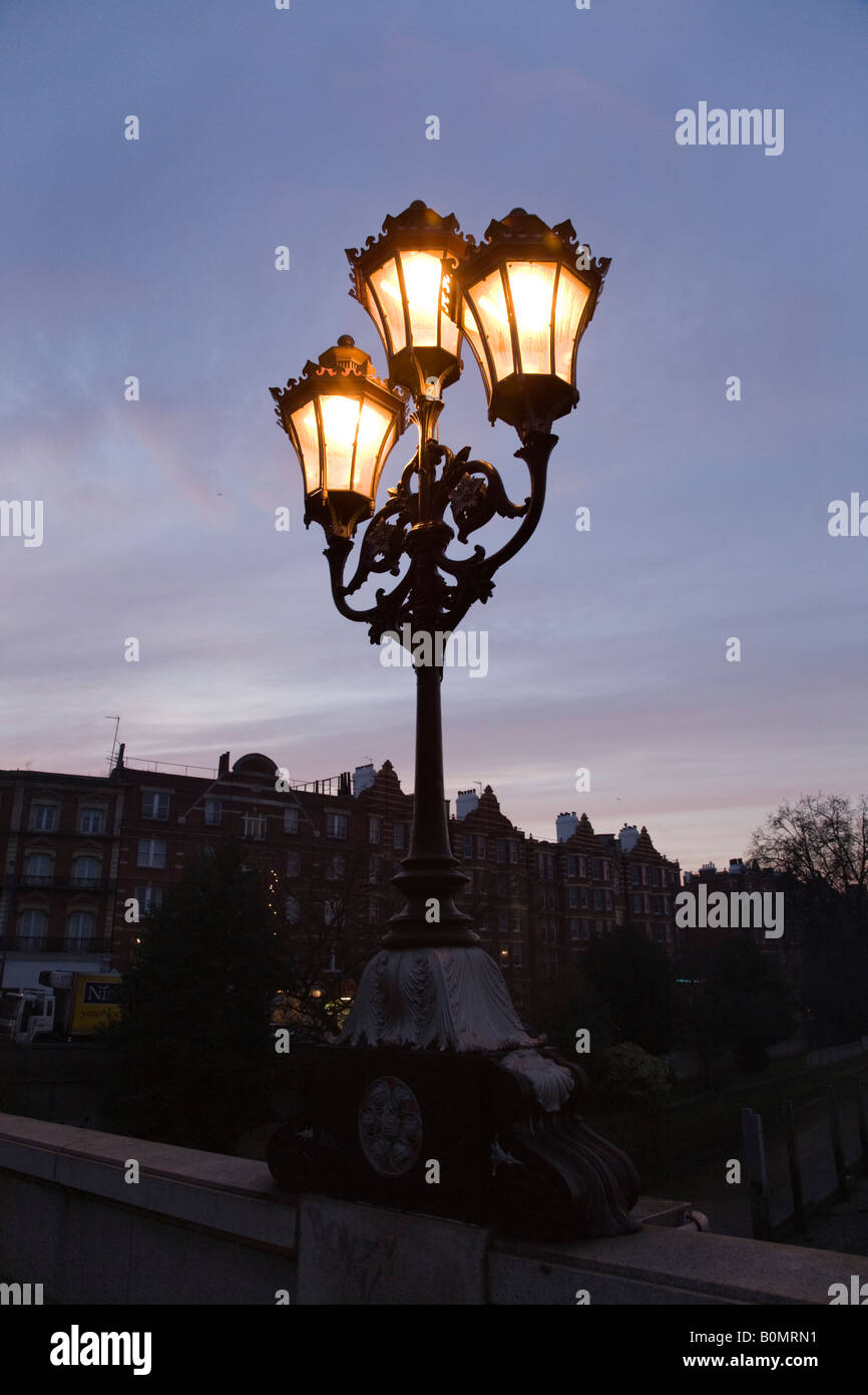 Victorian gas lamp converted to electricity hi-res stock photography ...