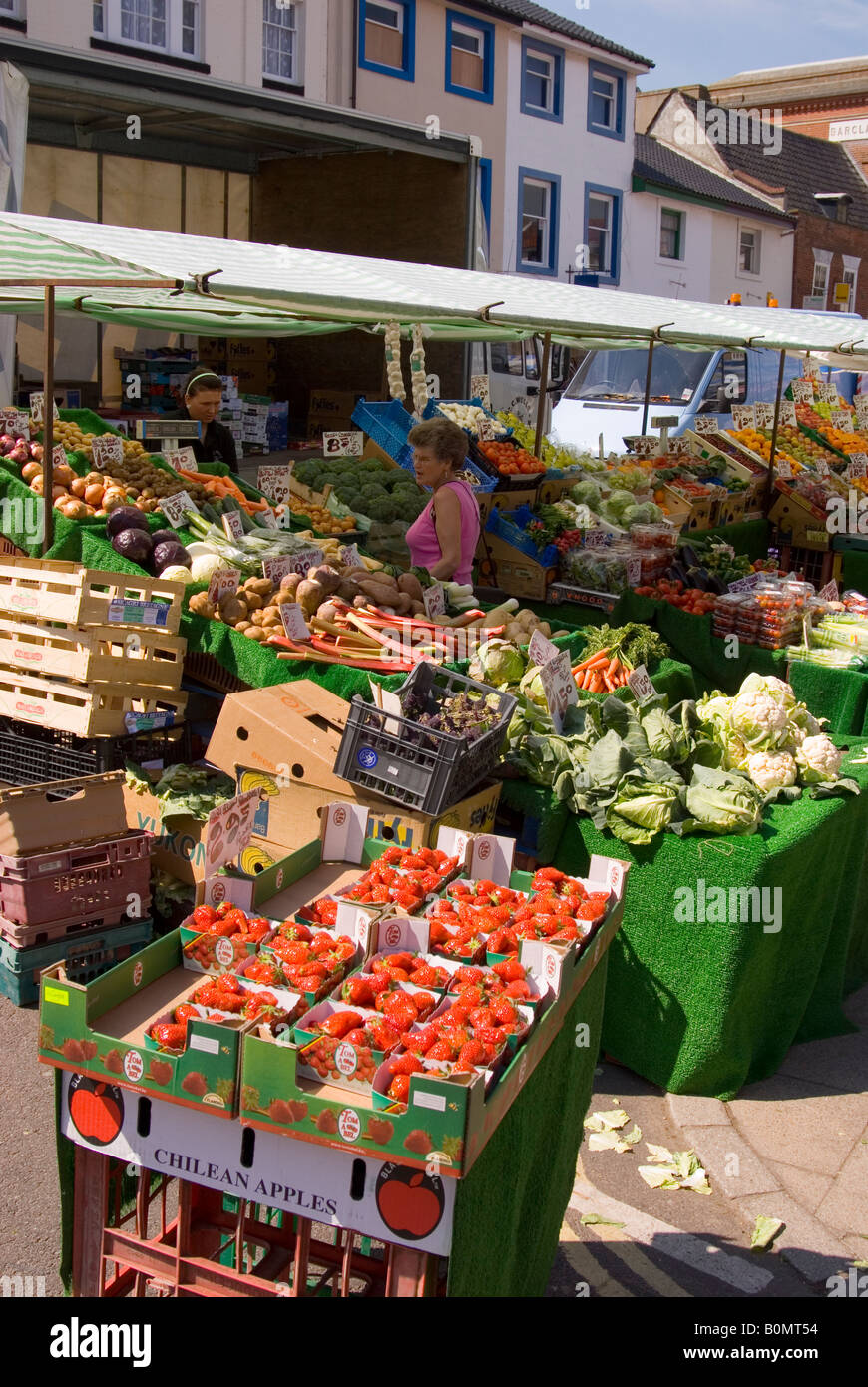Friday Market At Beccles Town Centre,Suffolk,Uk Stock Photo - Alamy