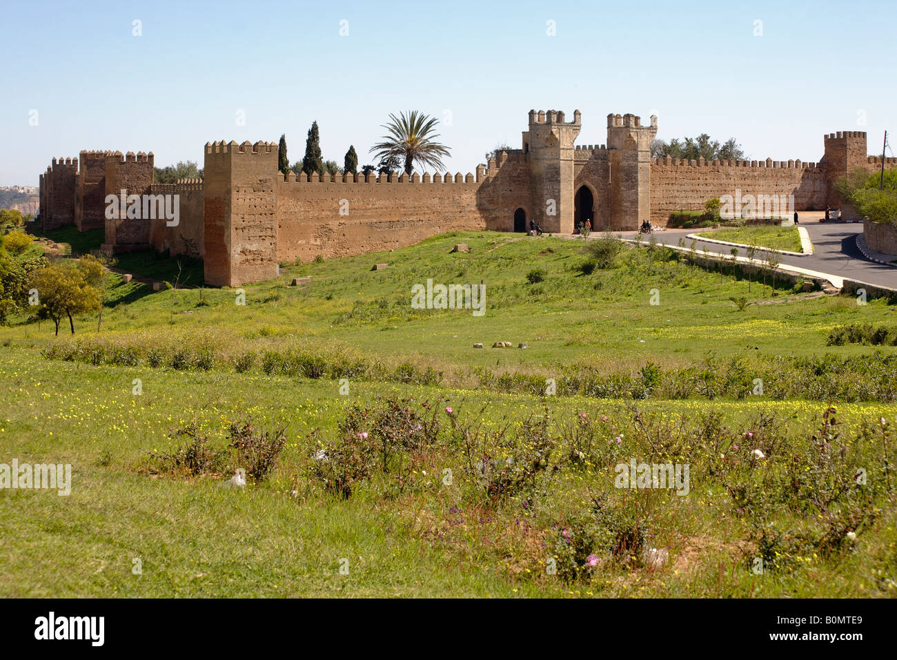 Outer walls of the Chellah. Rabat, Morocco Stock Photo - Alamy