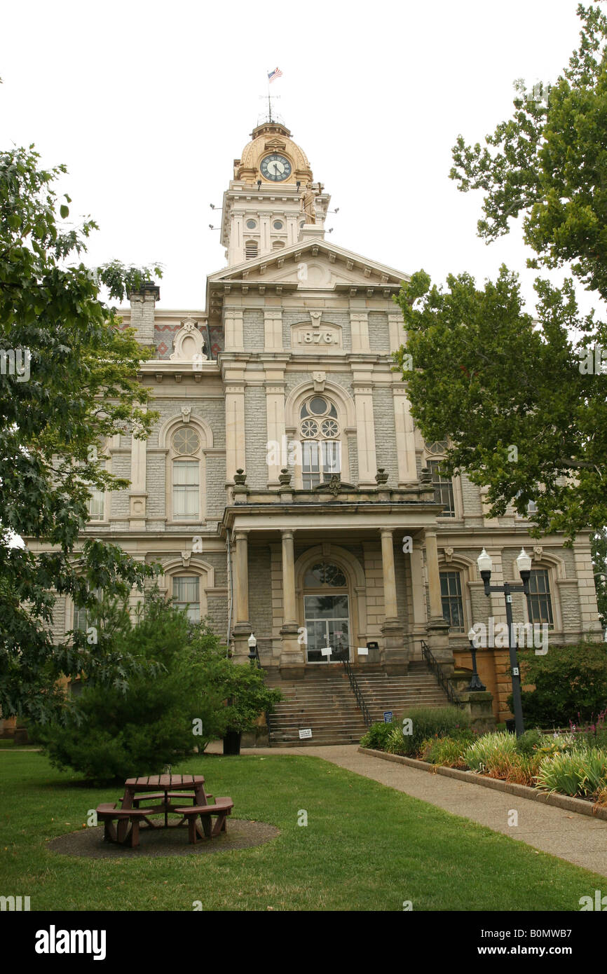 Licking County Courthouse in Newark Ohio Circa 1876 Second Empire ...