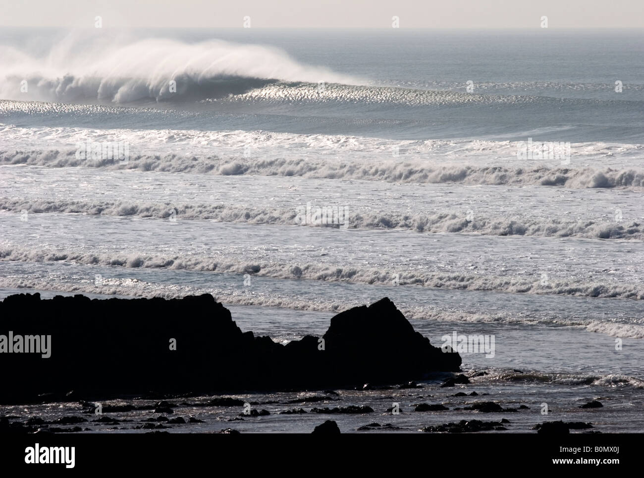 Big Cornwall wave Stock Photo - Alamy