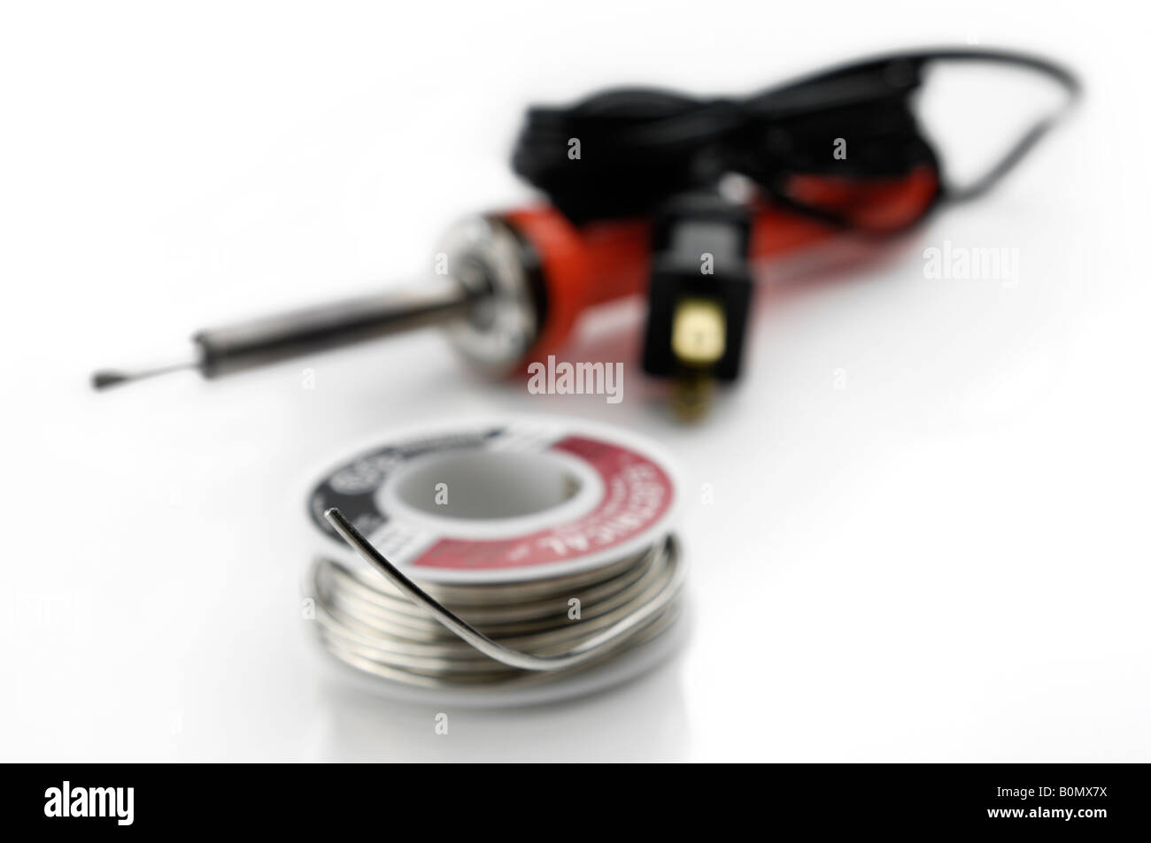 Solder wire and soldering iron Stock Photo - Alamy