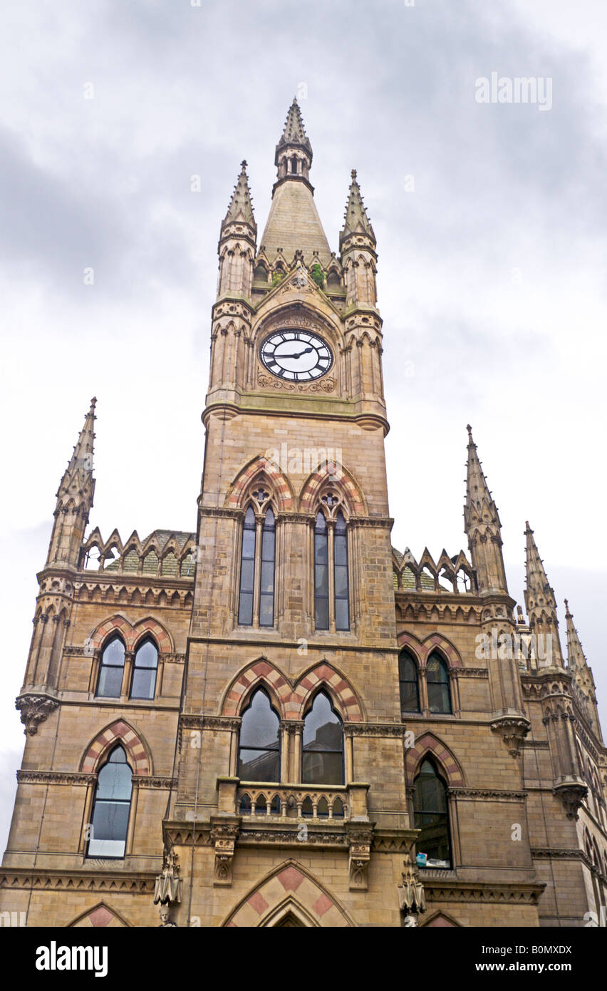 Clock tower on the Wool Exchange Bradford West Yorkshire England Stock ...