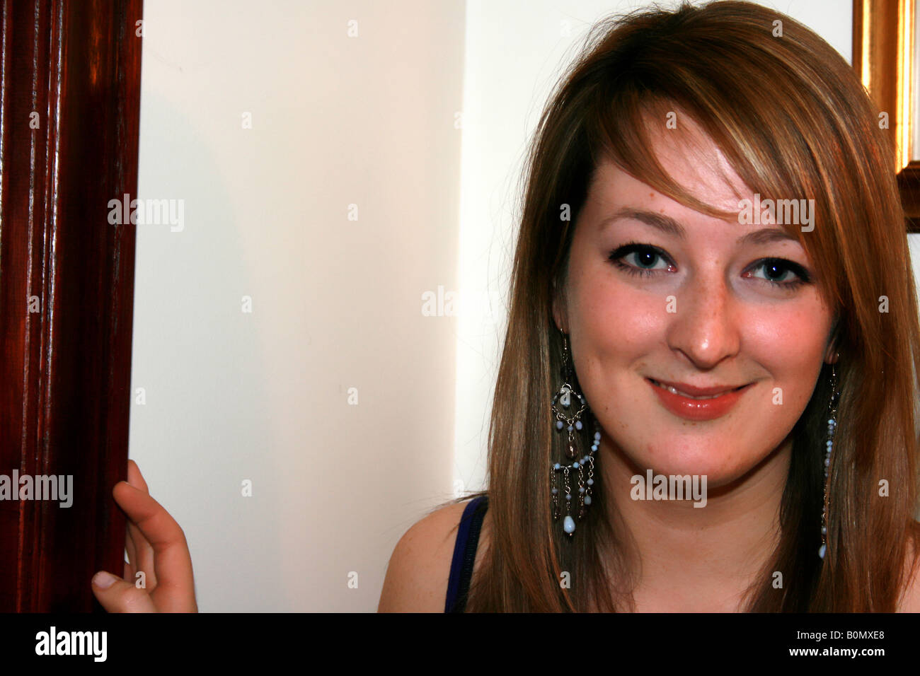 Lady cheeky smile hi-res stock photography and images - Alamy