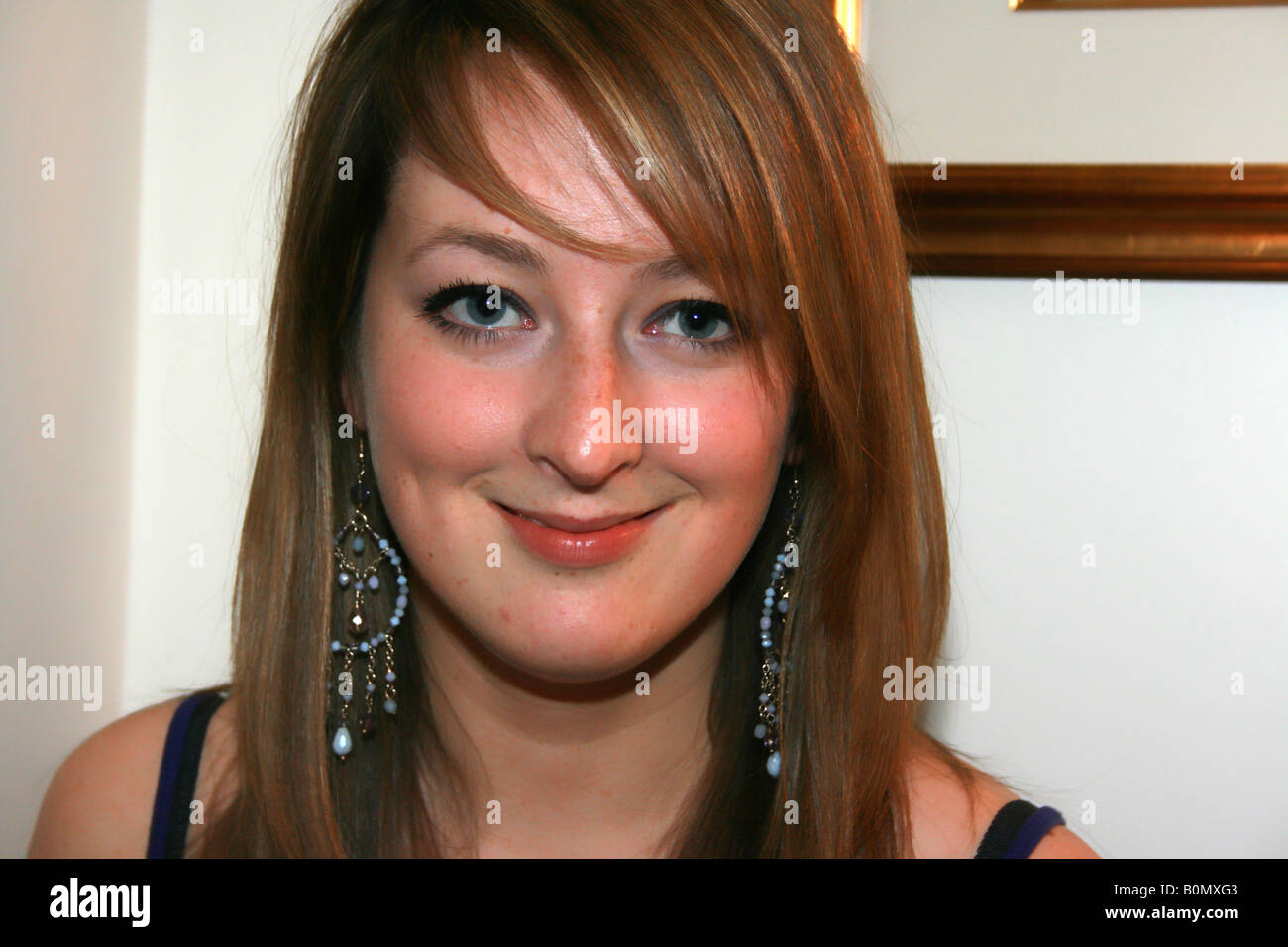 Lady cheeky smile hi-res stock photography and images - Alamy