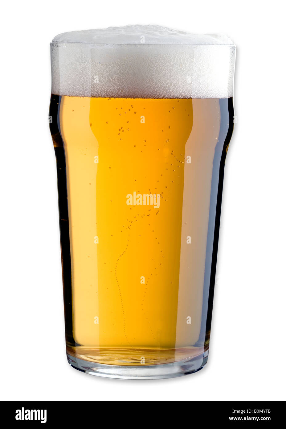 pint of beer with head Stock Photo - Alamy