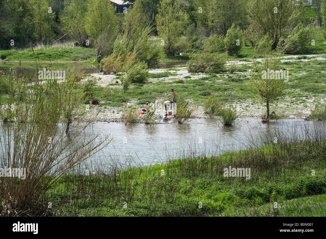 Parco fluviale fiume serchio lucca hi-res stock photography and images ...