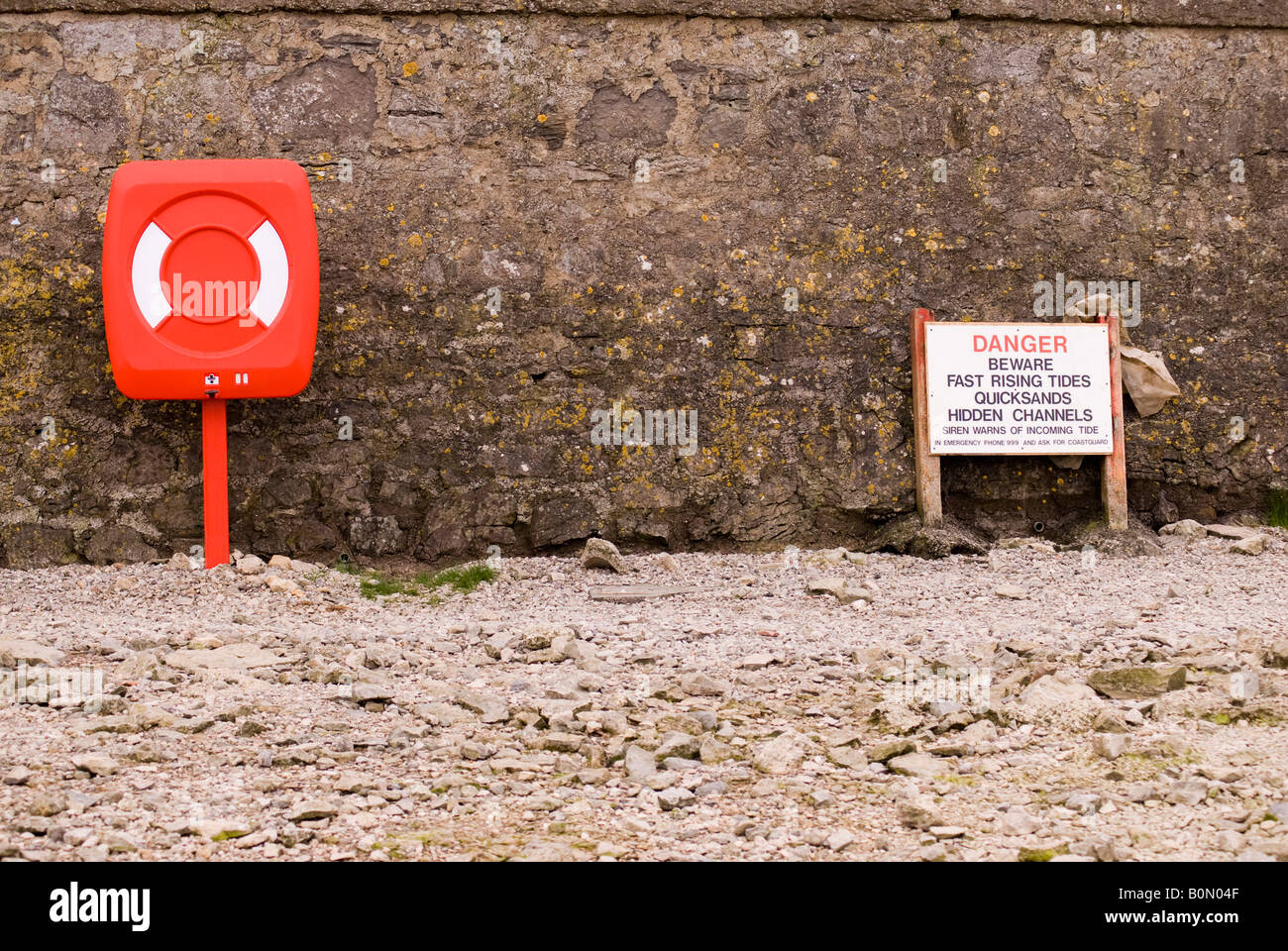 Quicksands warning sign hi-res stock photography and images - Alamy