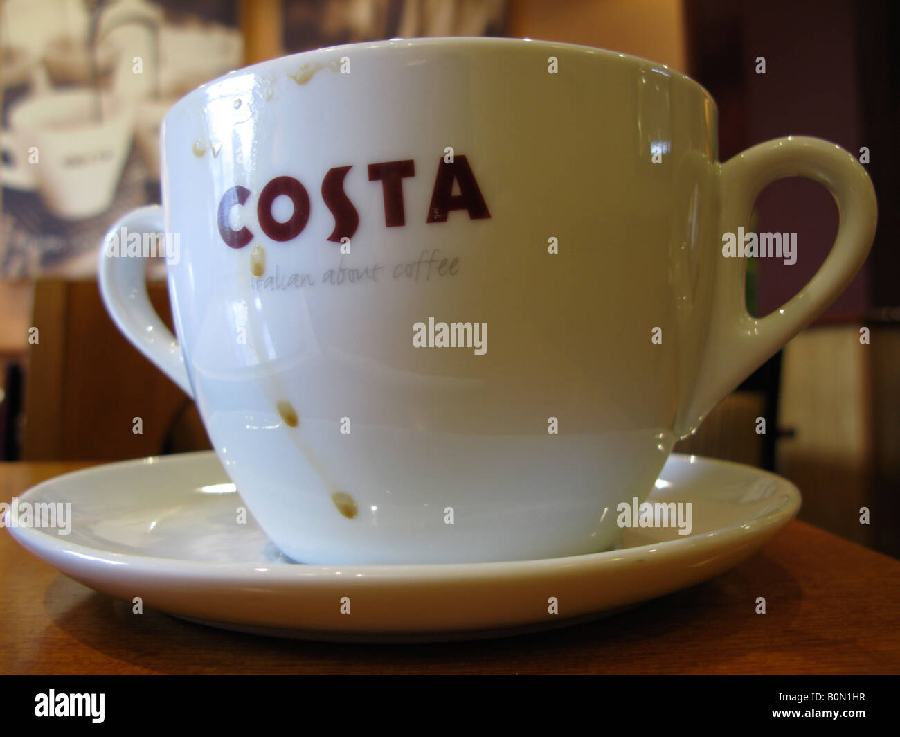 Cup of Coffee at Costa's Cafe Stock Photo - Alamy
