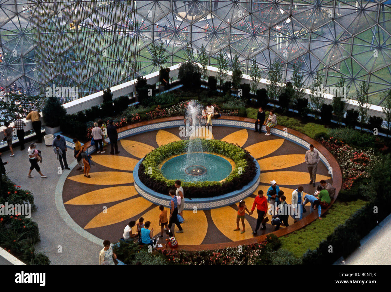 Interior of American pavilion at Expo 67, Montreal, 1967 Stock Photo ...