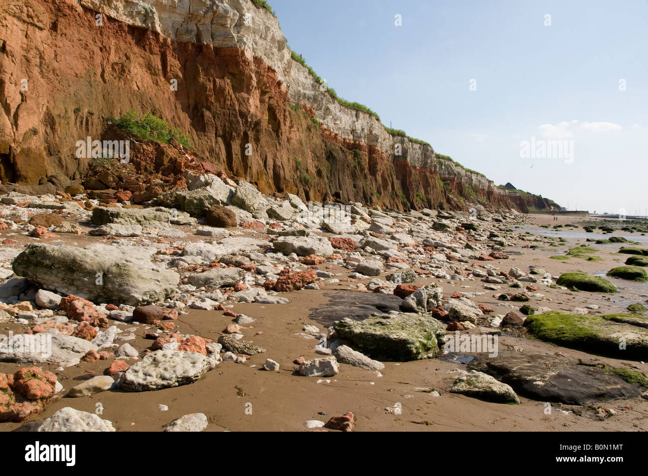 Hunstanton cliffs West Norfolk Stock Photo - Alamy