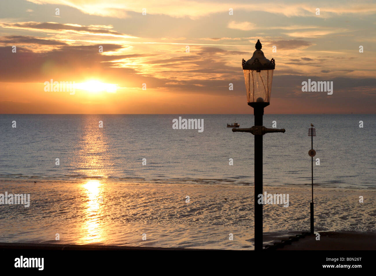 Sunset Hunstanton West Norfolk Stock Photo - Alamy