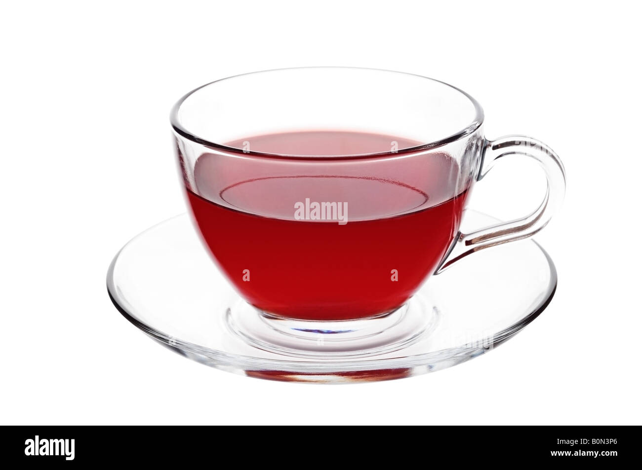 Cup of Fruit Tea Against a White Background Stock Photo - Alamy