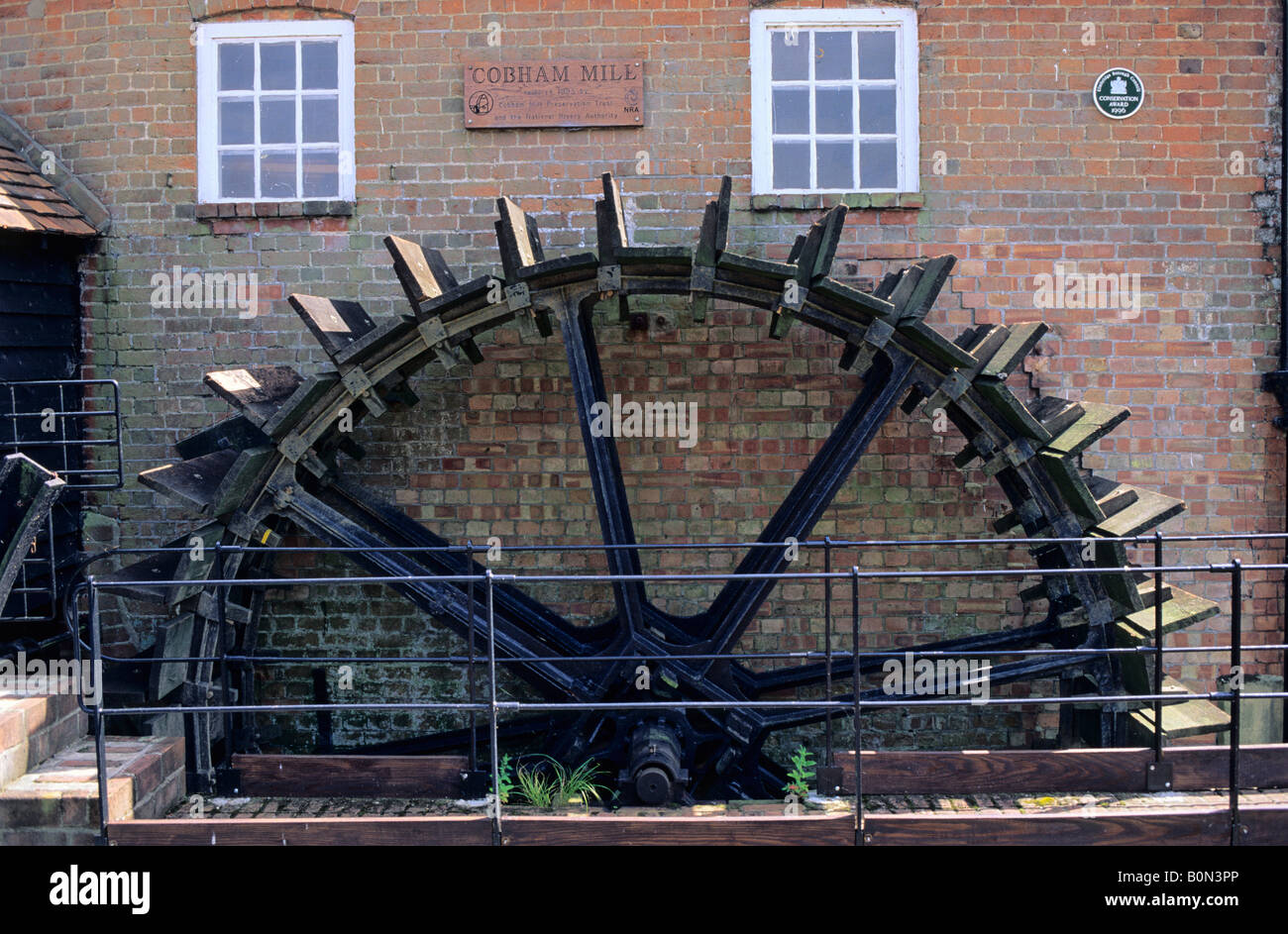 Cobham Mill water wheel, Cobham, Surrey, England, UK Stock Photo - Alamy