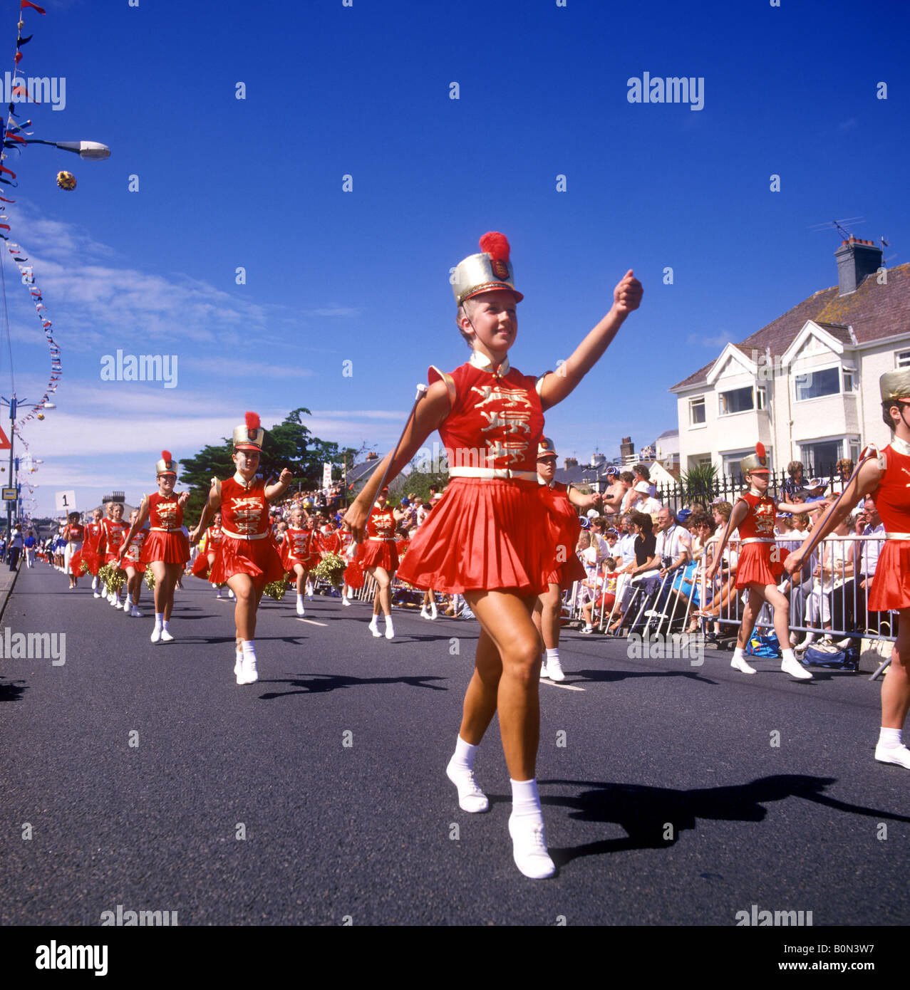 Majorettes march in carnival parade hi-res stock photography and images ...