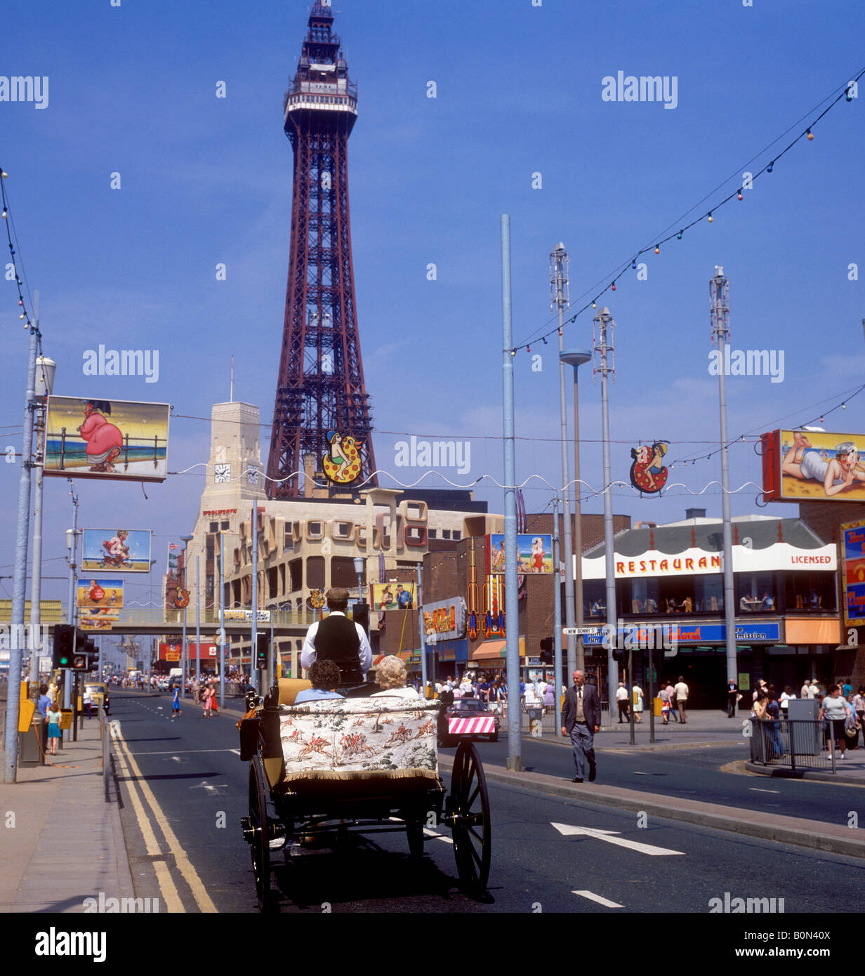 Blackpool Tower and promenade Stock Photo - Alamy