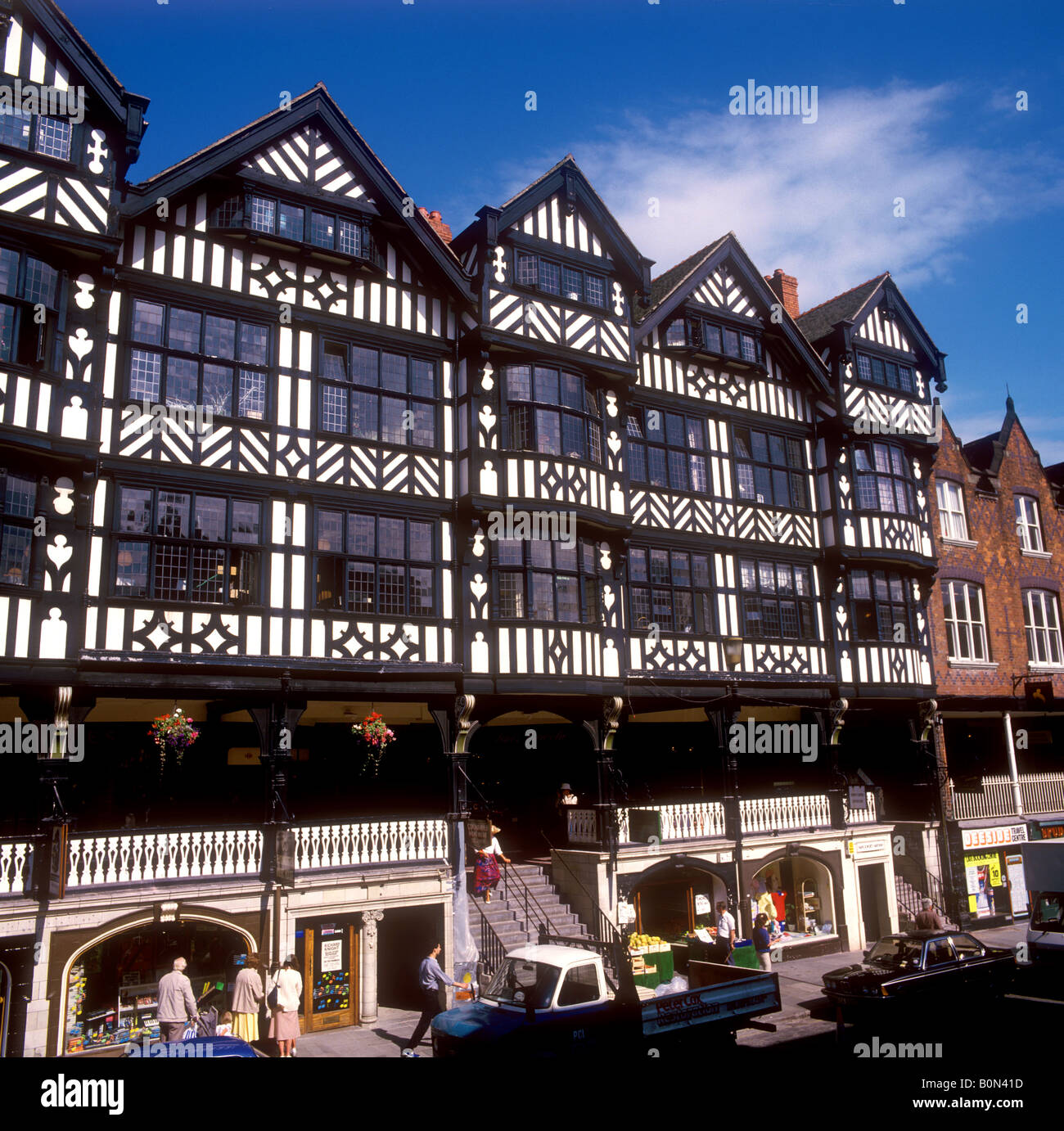 Chester - The Rows in Bridge Street Stock Photo - Alamy