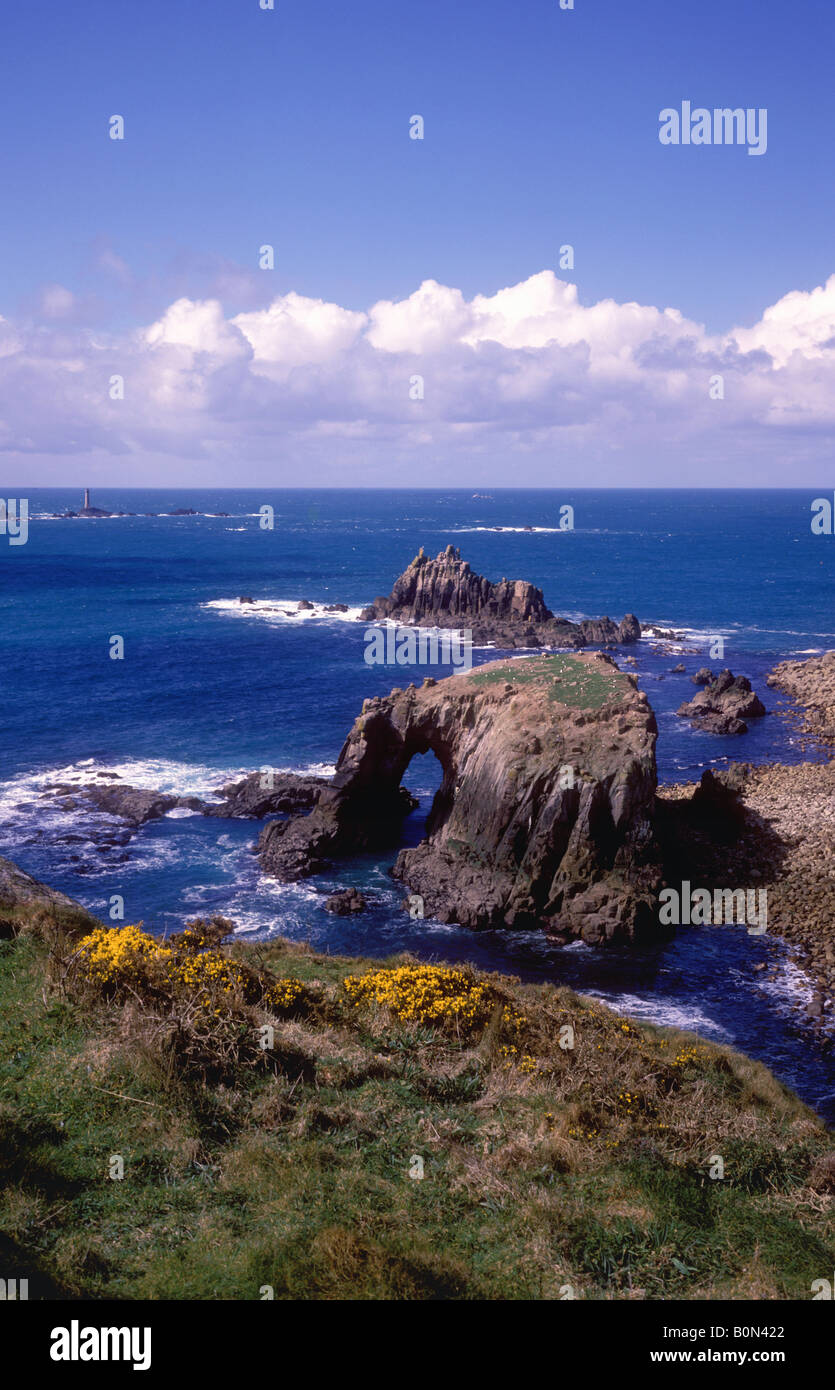 Land's End the most westerly point in England Stock Photo - Alamy