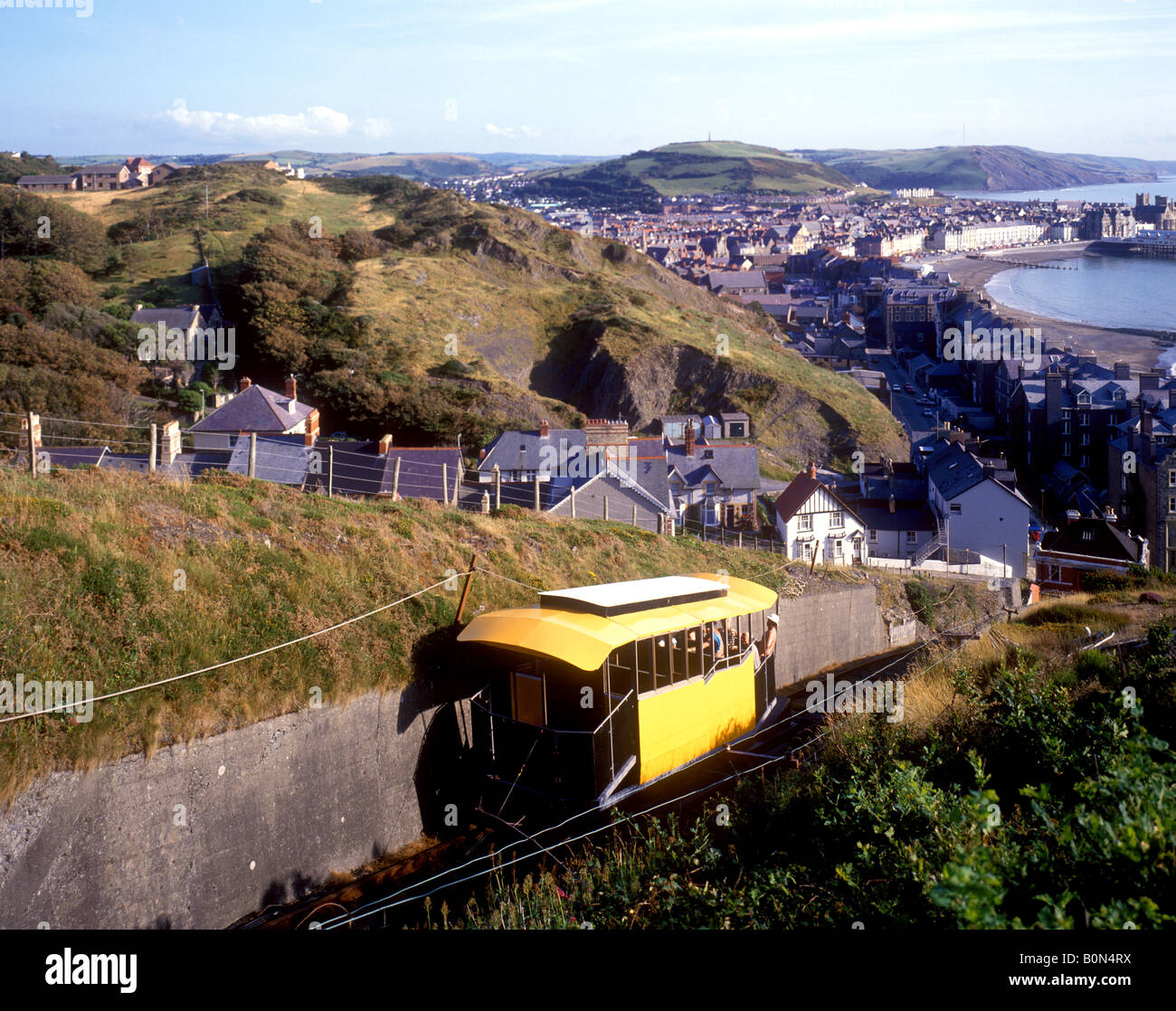 Aberystwyth - Electric Cliff Railway on Constitution Hill Stock Photo ...