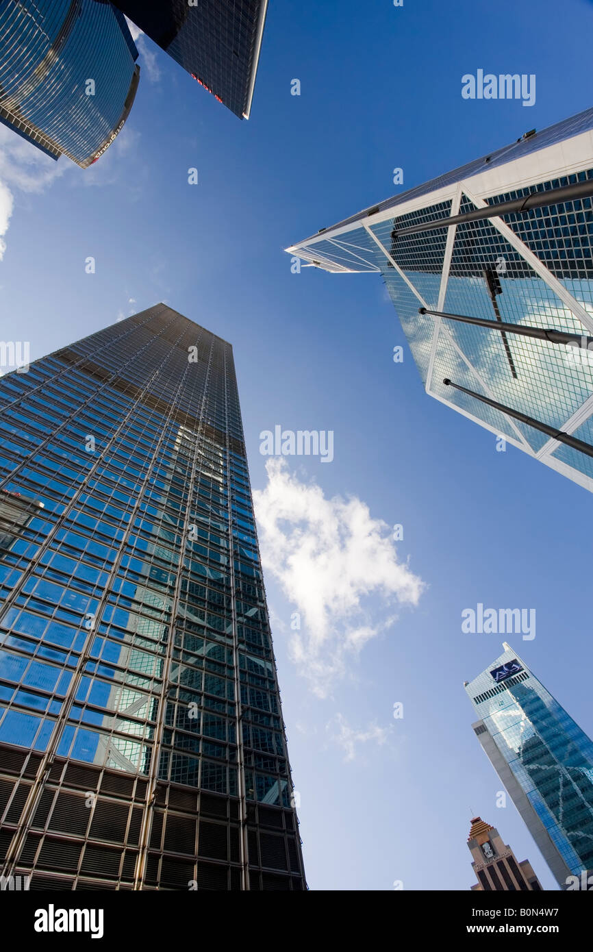 Buildings Of Cheung Kong Centre and Bank Of China, Hong Kong Stock ...