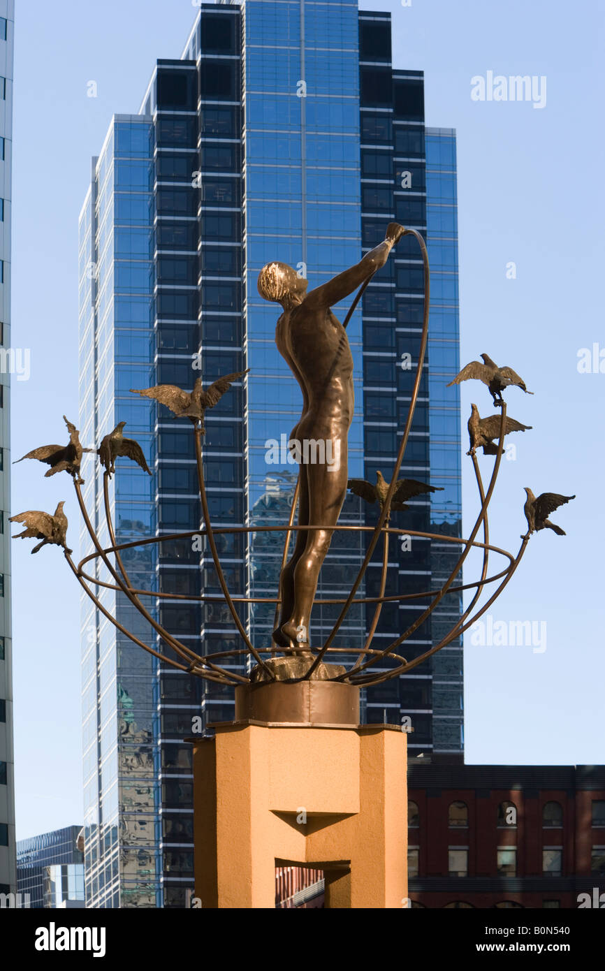 United Nations monument outside Union Station, Toronto, Canada Stock ...
