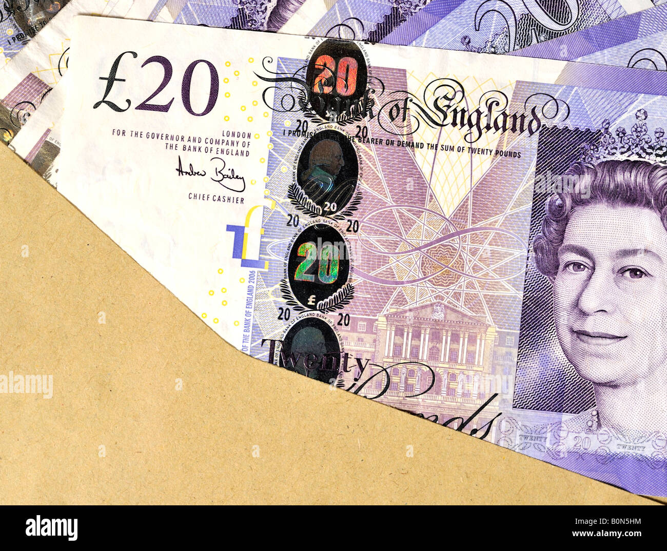 Cash in a Brown Paper Envelope FOR EDITORIAL USE ONLY Stock Photo - Alamy