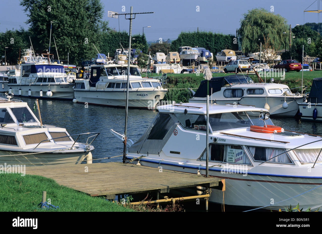Boats and yachts at Wateringbury Marina Kent England UK Stock Photo - Alamy