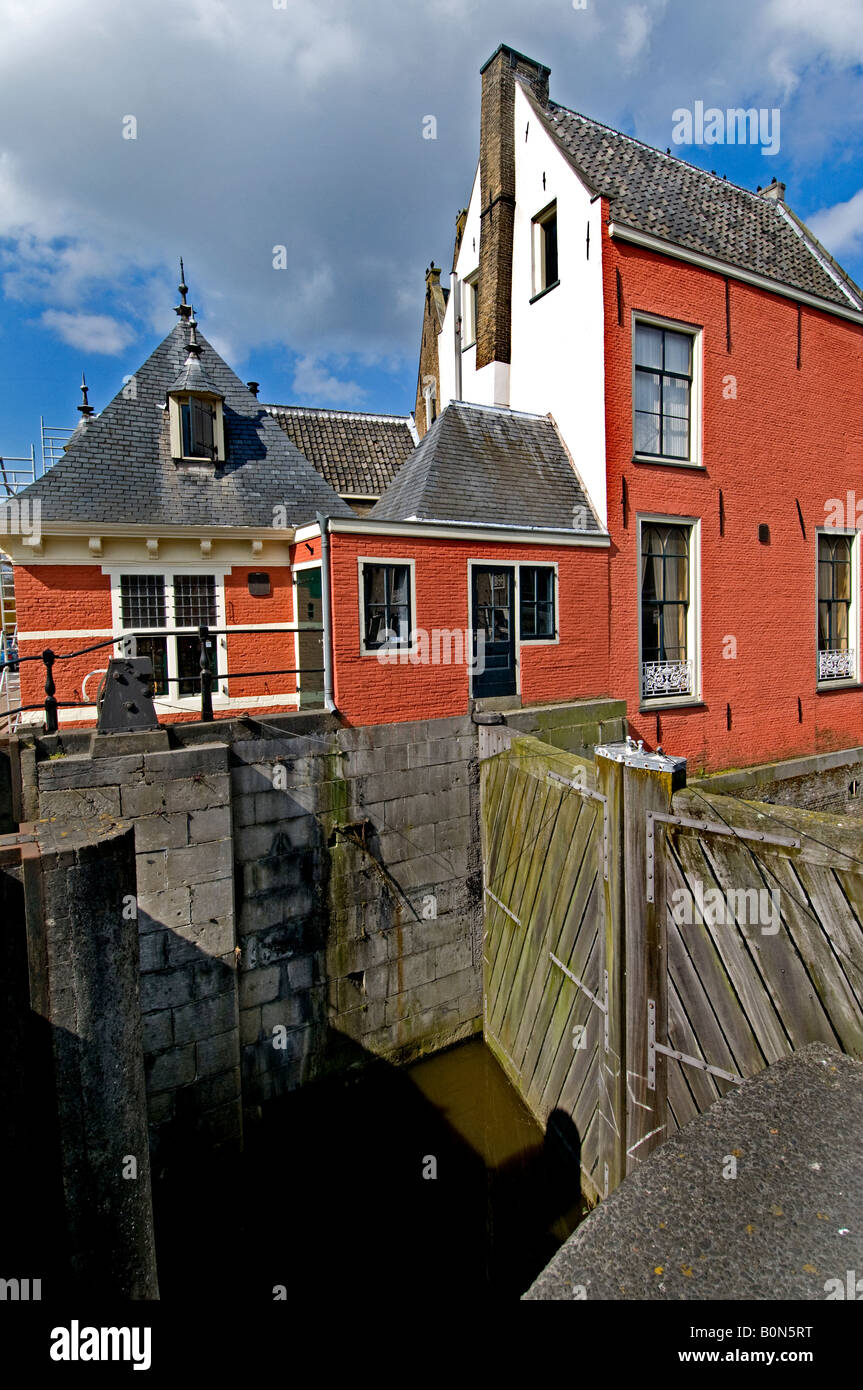 Gouda netherlands holland city town lock Stock Photo - Alamy