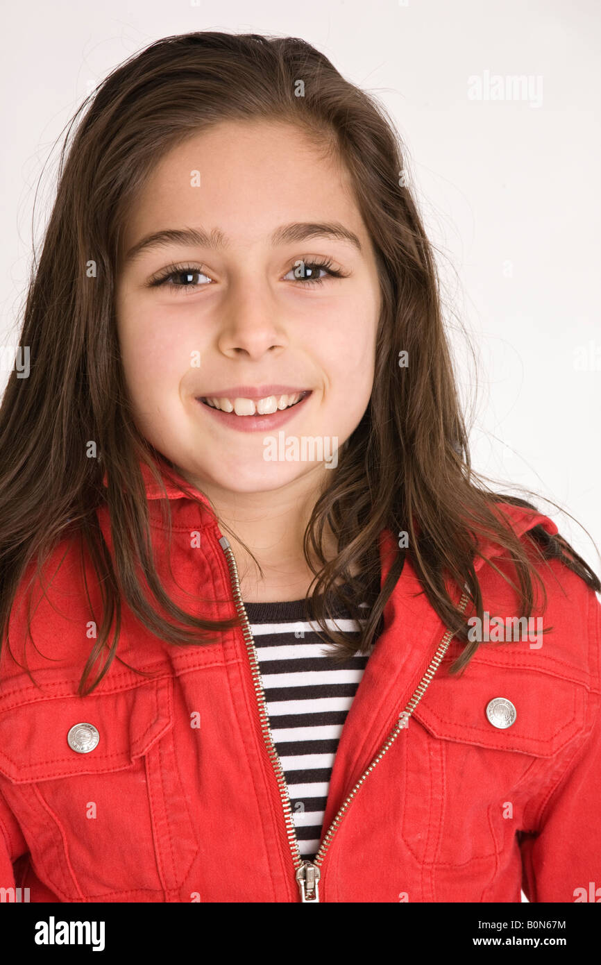 Eight year old girl with red hair hi-res stock photography and images ...