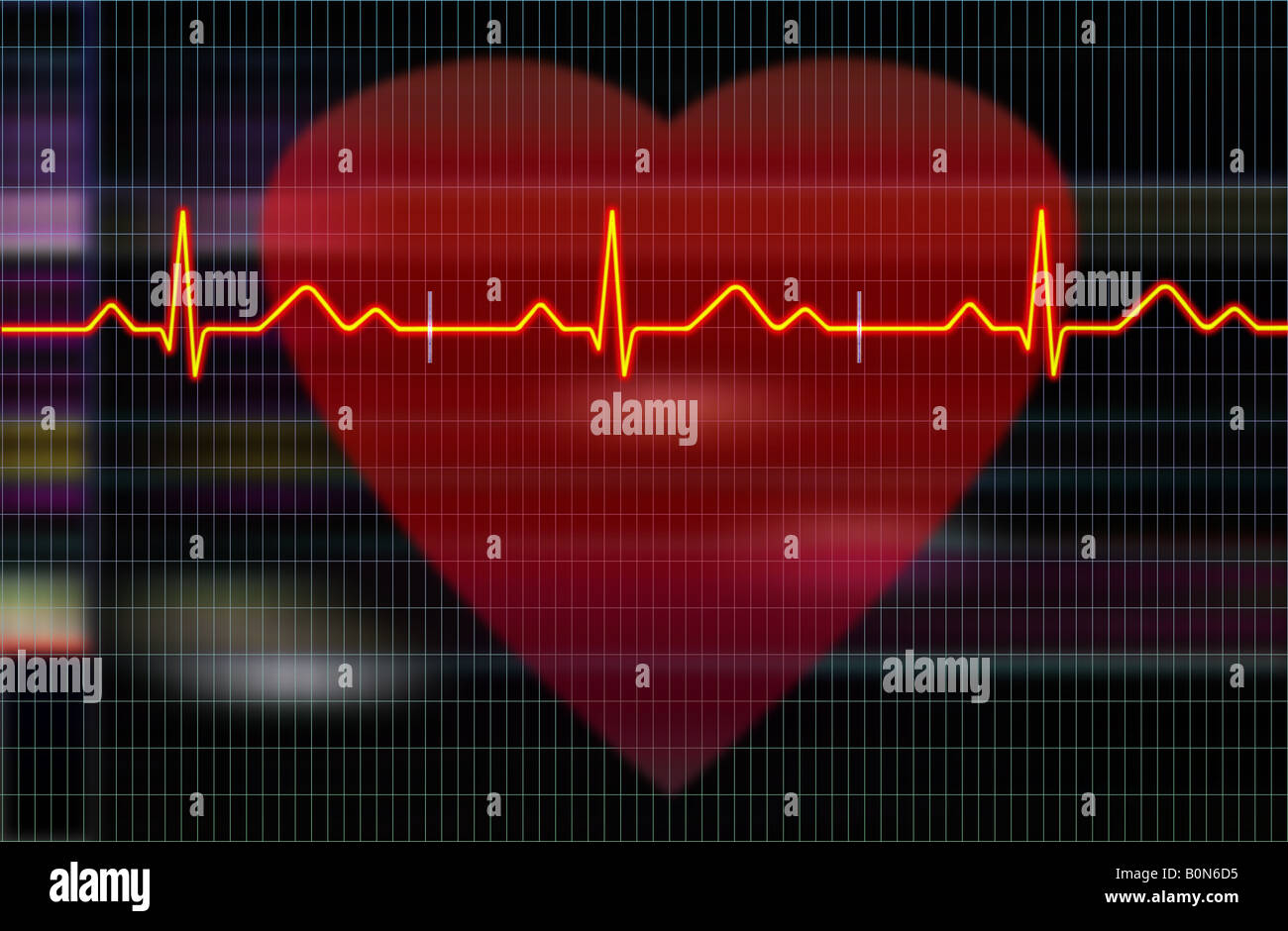 Electrocardiogram conceptual background Stock Photo - Alamy