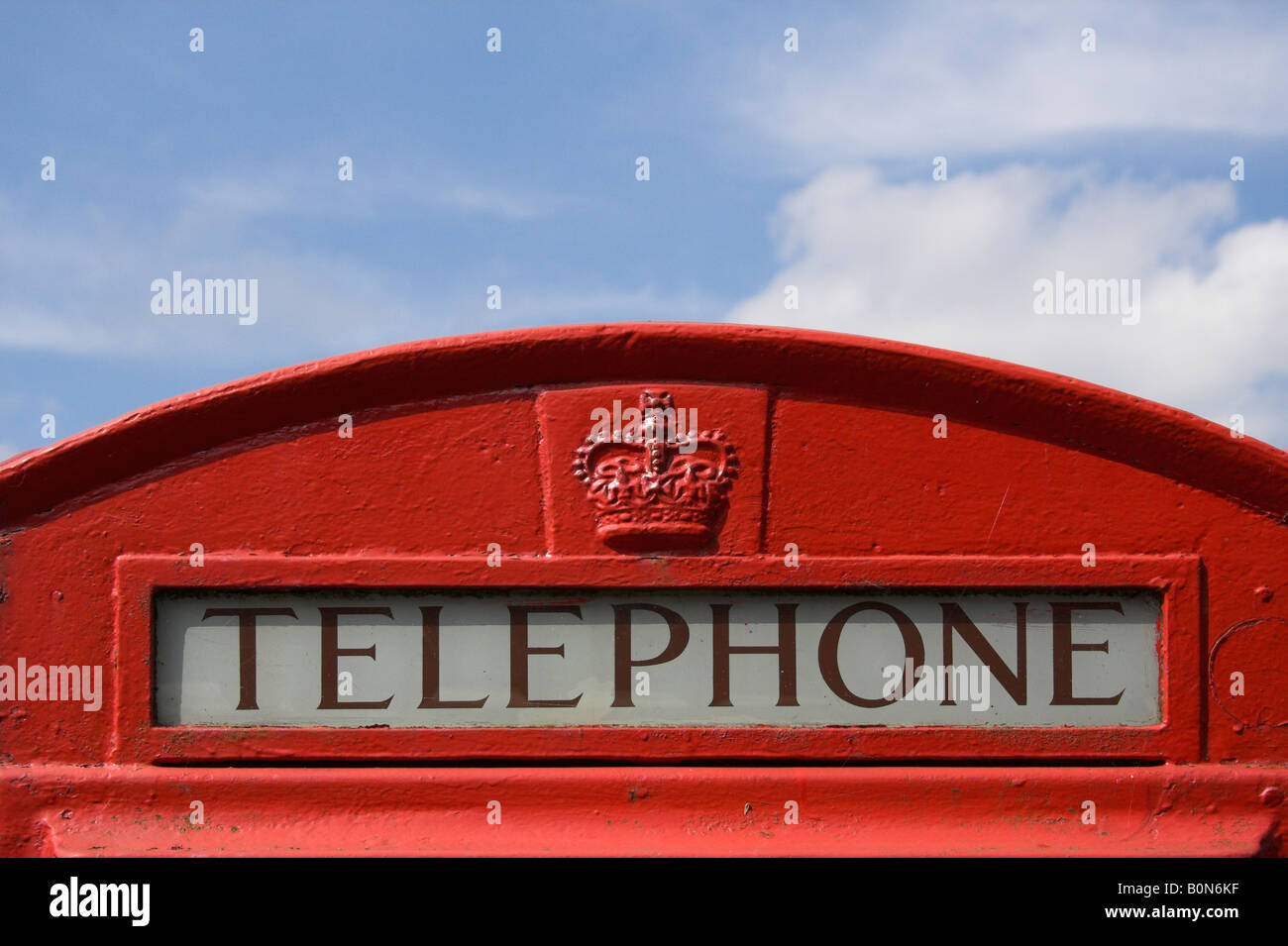 Traditional British red telephone box Stock Photo - Alamy