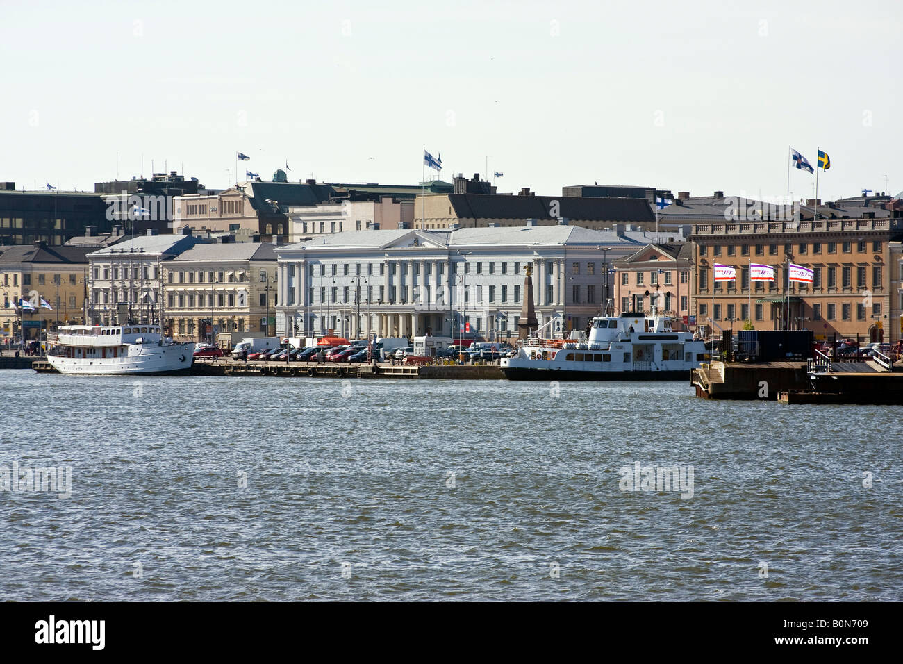 View of Trade square with Town Hall Helsinki Finland Stock Photo - Alamy