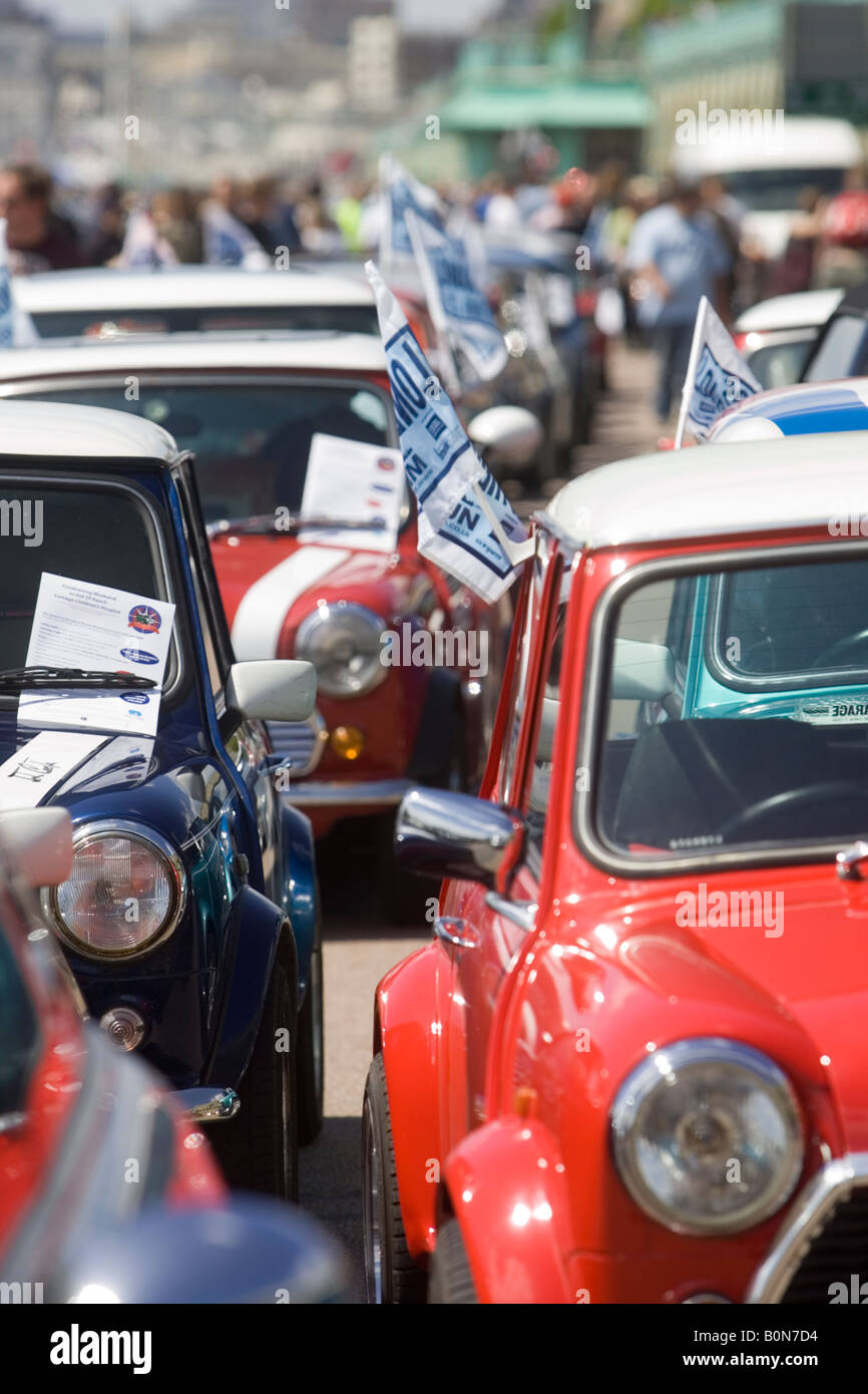 Minis line up along the seafront in Brighton after the 23rd annual ...