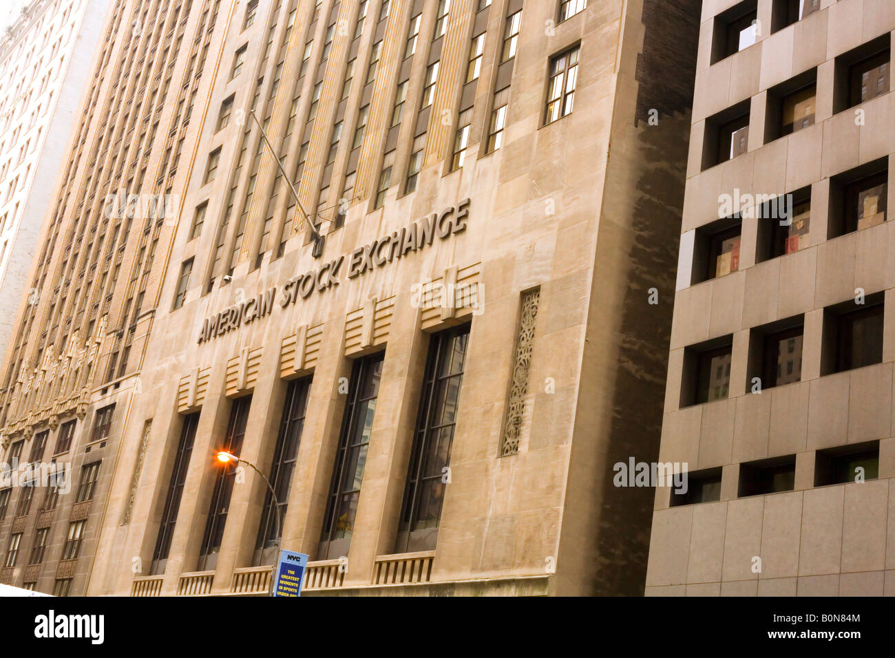 American Stock Exchange in New York City Stock Photo - Alamy