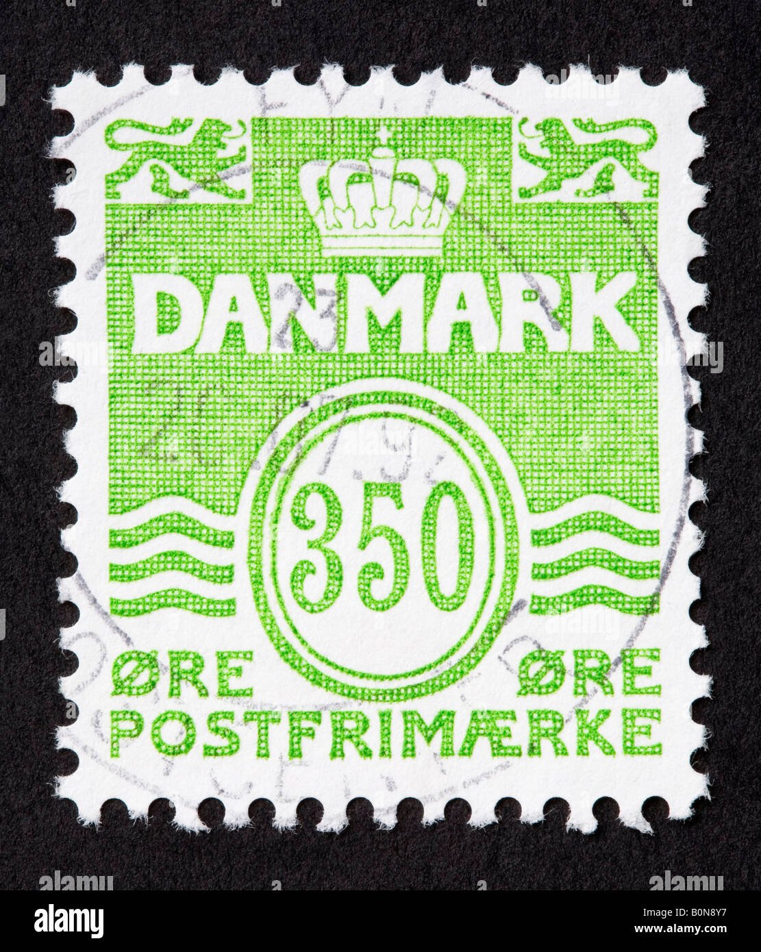 Danish postage stamp Stock Photo - Alamy