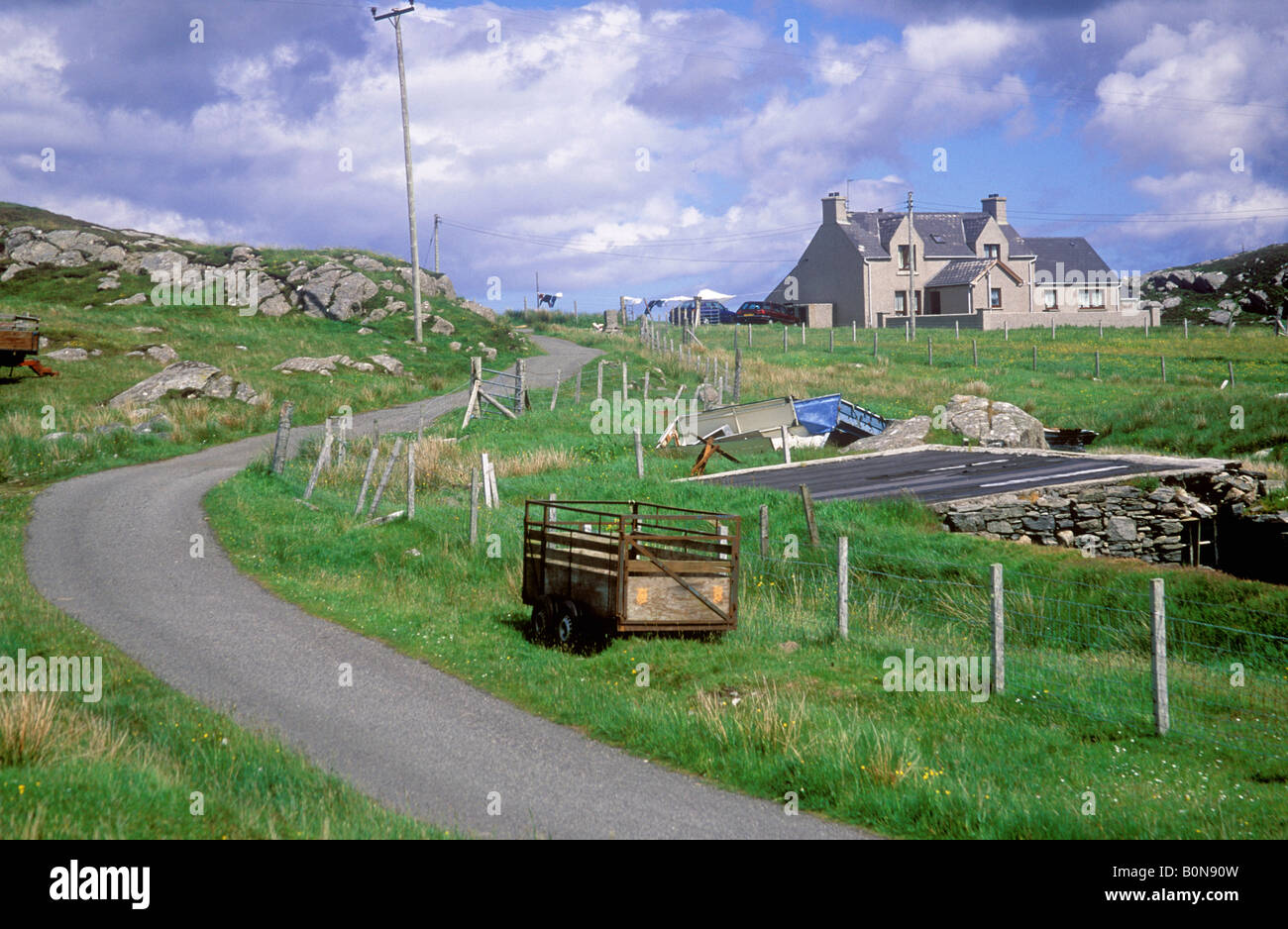 Callanish - Island scenery near the village famous for the neolithic ...