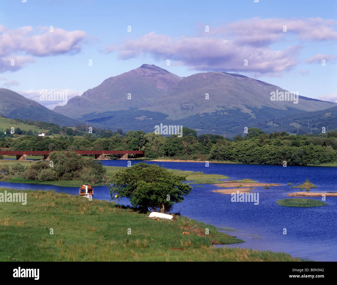 Picturesque view of Loch Awe, the third largest fresh water loch in ...