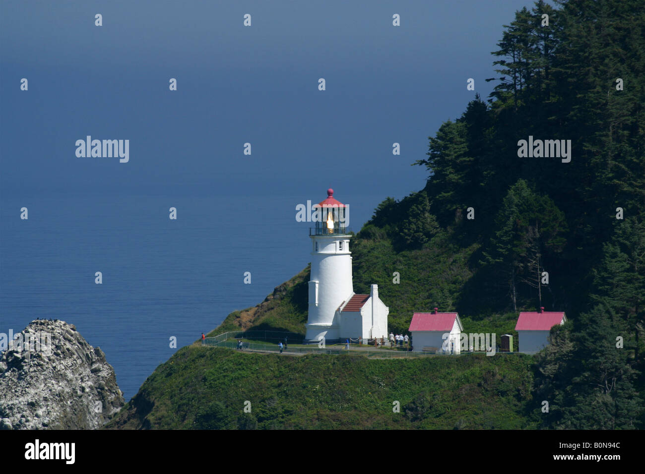 Heceta Head lighthouse on the Oregon coast Stock Photo - Alamy