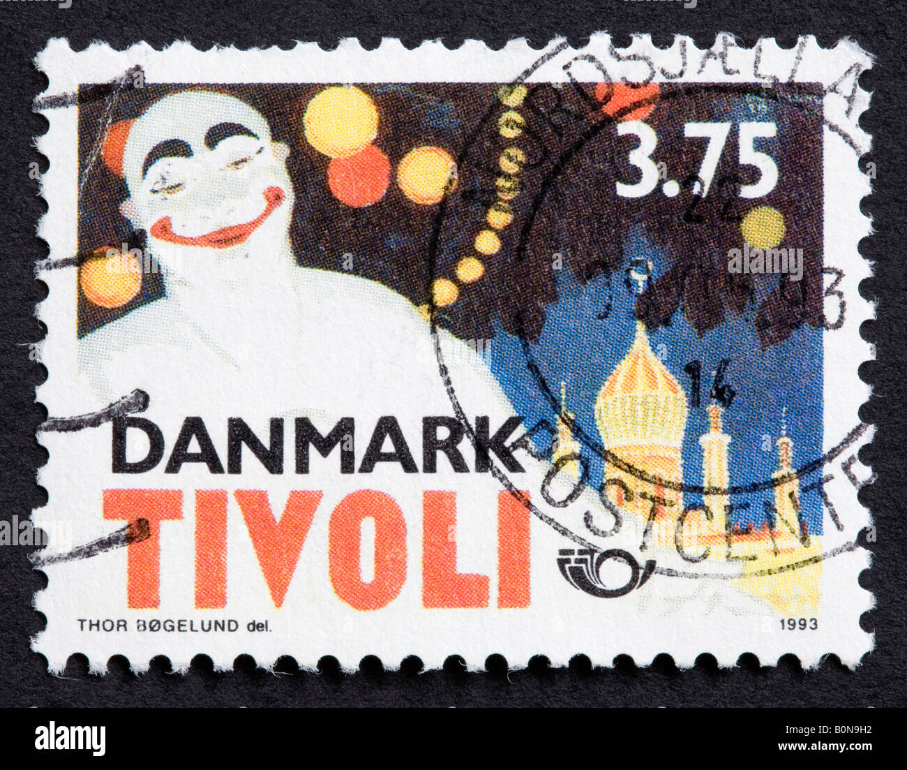 Danish postage stamp Stock Photo - Alamy