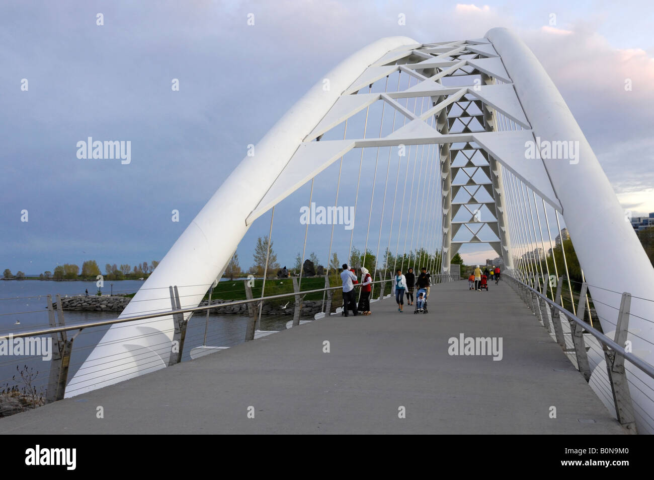 License available at MaximImages.com The Humber River Arch Bridge in ...