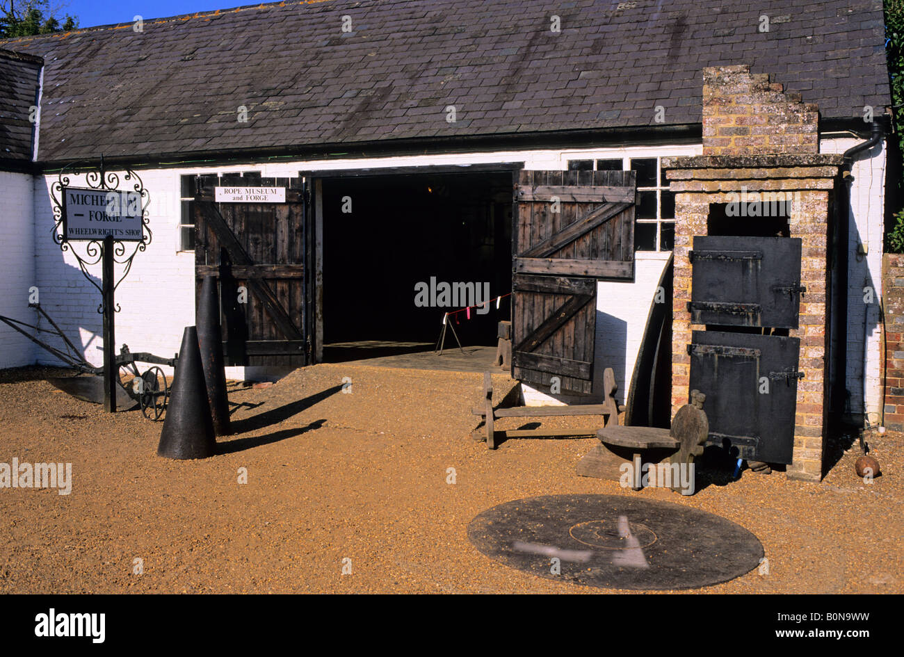 Rope museum and forge at Michelham Priory Sussex England UK Stock Photo ...