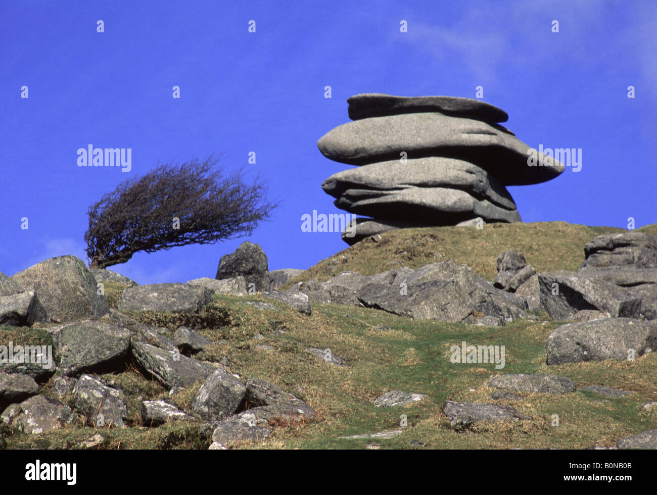 Rocks known as The Cheesering at Bodmin Moor Cornwall Stock Photo - Alamy