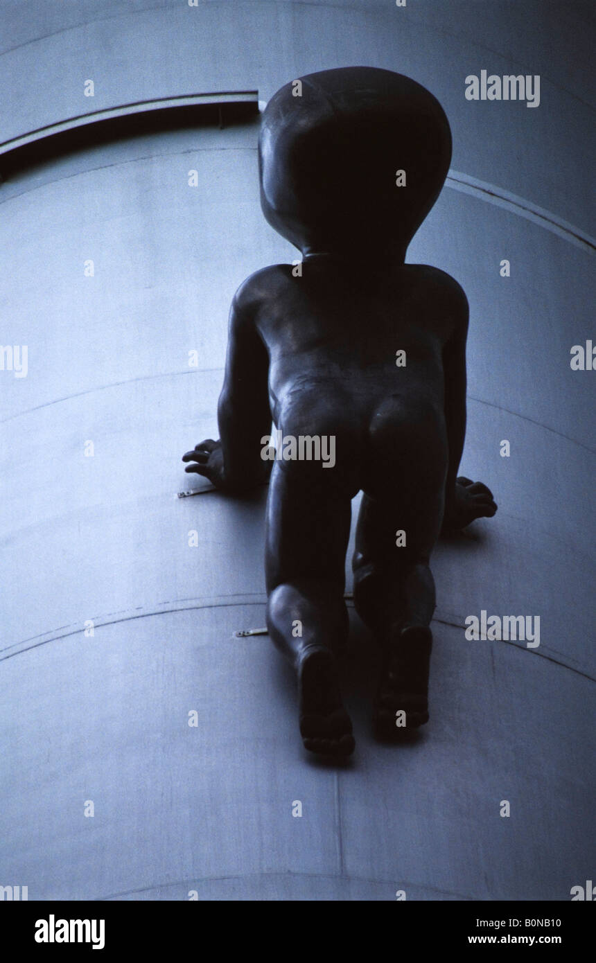 Baby on Zizkov Tower, Sculpture by David Cerny, Prague, Czech Republic ...