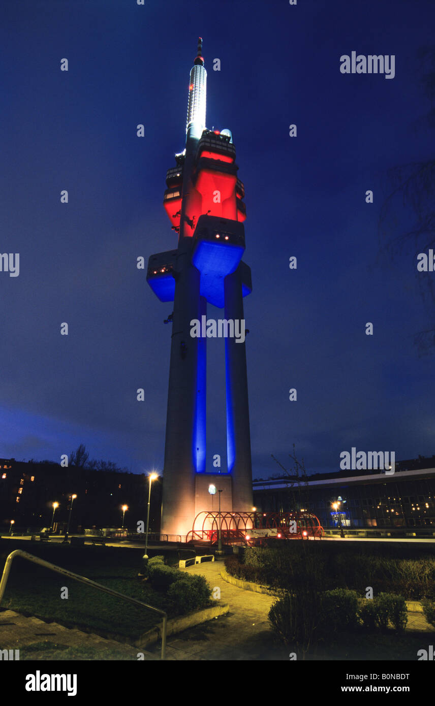 Zizkov Tower, Prague, Czech Republic Stock Photo - Alamy