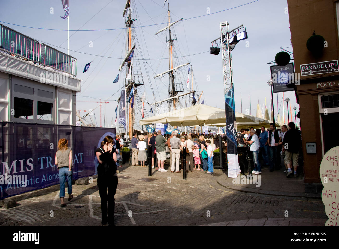 Barbican quay Plymouth Devon England Stock Photo - Alamy